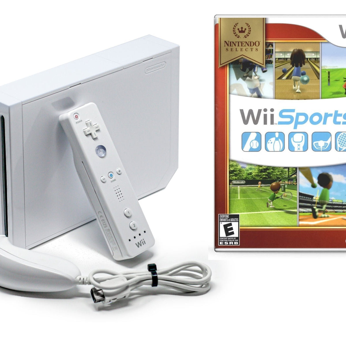 Nintendo Wii Console White - Wii Sports (Refurbished - Very Good) – Voomwa